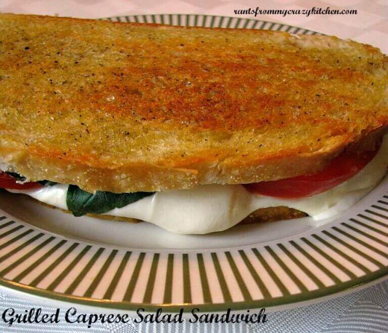 Grilled Caprese Salad Sandwich for #SundaySupper - Rants From My Crazy ...