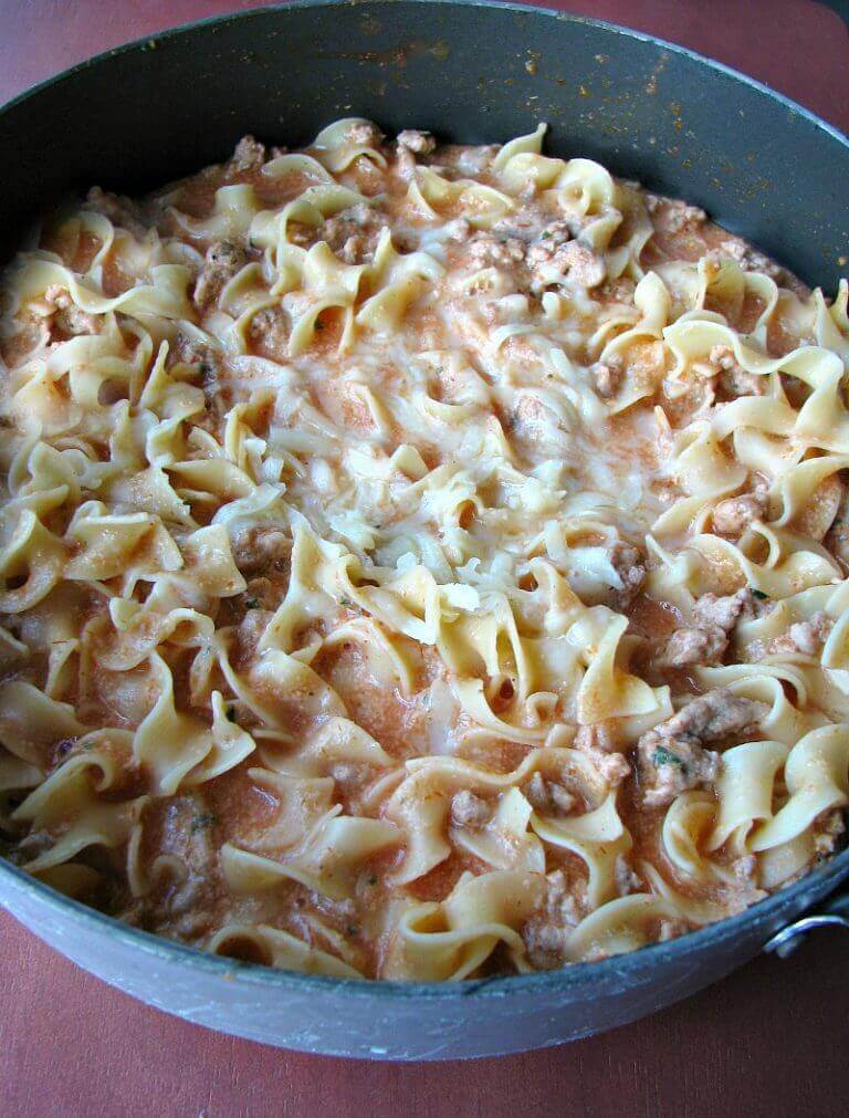 One Pot Turkey Cheeseburger Helper - Rants From My Crazy Kitchen