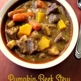 Pumpkin Beef Stew #PumpkinWeek - Rants From My Crazy Kitchen
