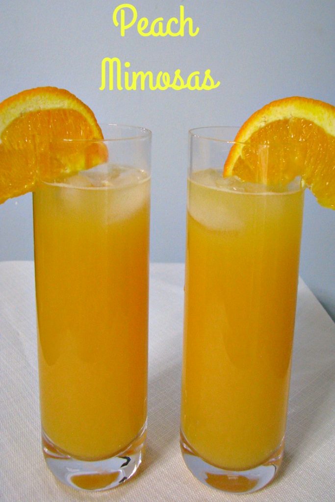Peach Mimosas #BrunchWeek - Rants From My Crazy Kitchen